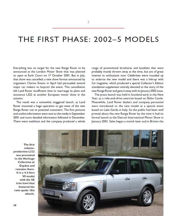 Range Rover Third Generation The Complete Story - Frenky Autodokumentatie